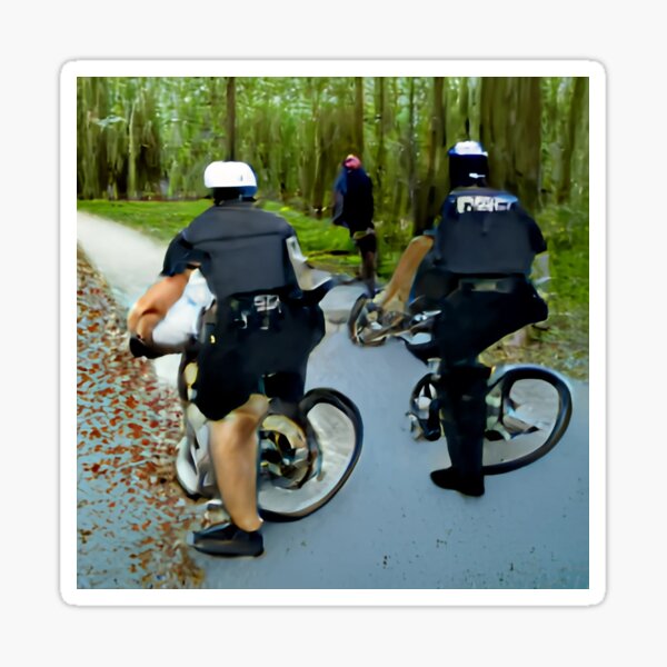 "Cops on bikes" Sticker for Sale by Jimithi | Redbubble