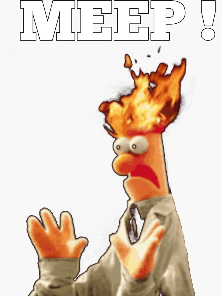 "Meep beaker meep beaker " Sticker for Sale by ADLERART2023 | Redbubble