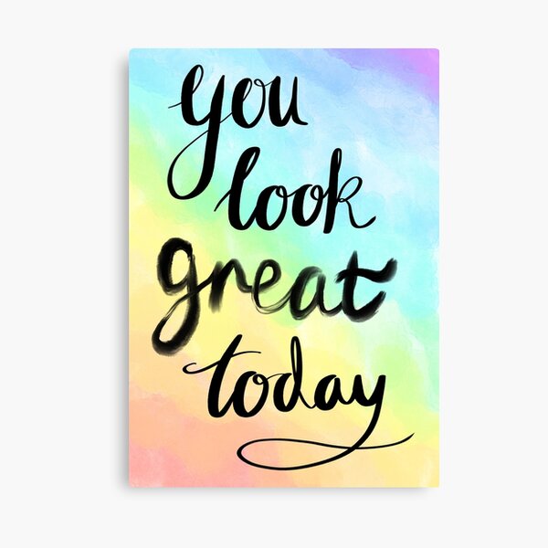 "Positive messages " Canvas Print for Sale by pastelquartz | Redbubble