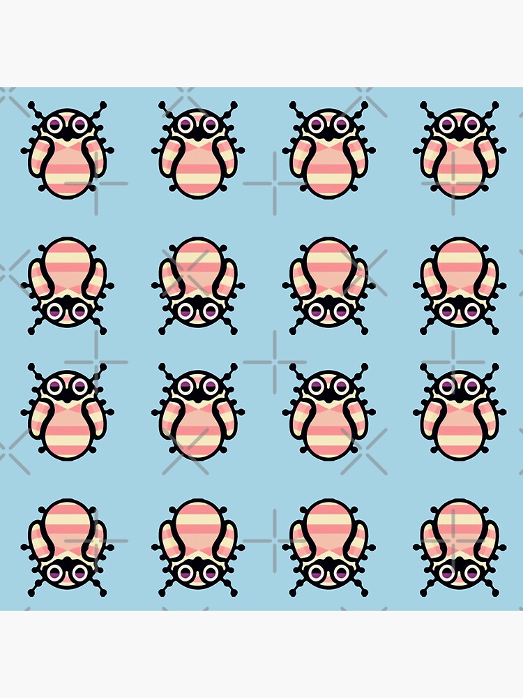 "Bug Pattern" Sticker for Sale by Kattcatty | Redbubble