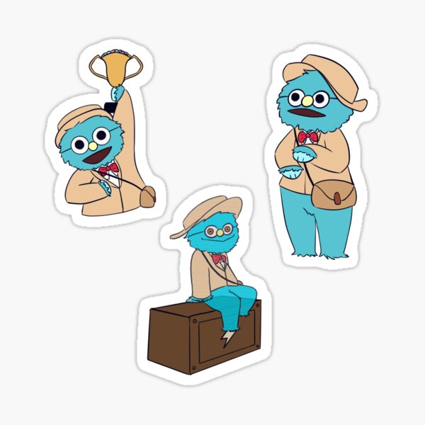 "Puppet History - Professor Trinity" Sticker for Sale by snozzlefrog ...