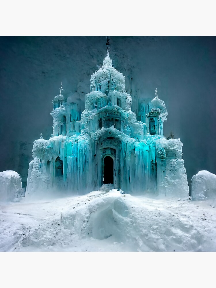 "Fantasy design of white snow castles" Poster for Sale by muslimh | Redbubble