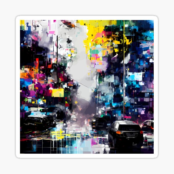 "Bangkok Urban Grunge City Street Scene" Sticker for Sale by Prawny ...