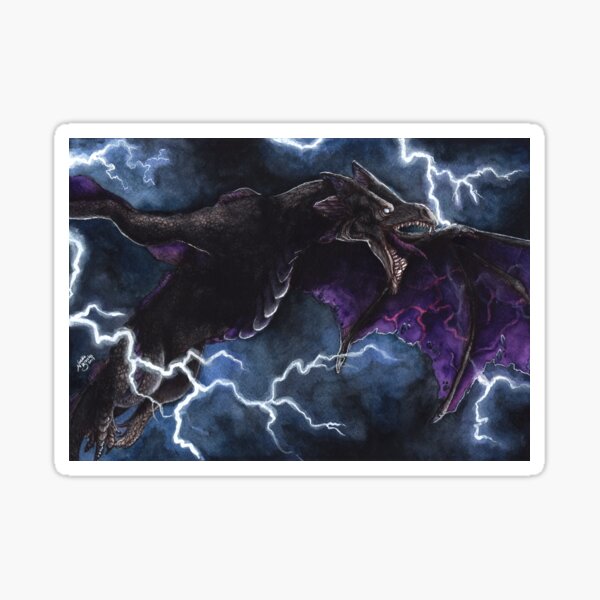 "Mythical Mixed Media: Voltaic" Sticker by NoelleMBrooks | Redbubble