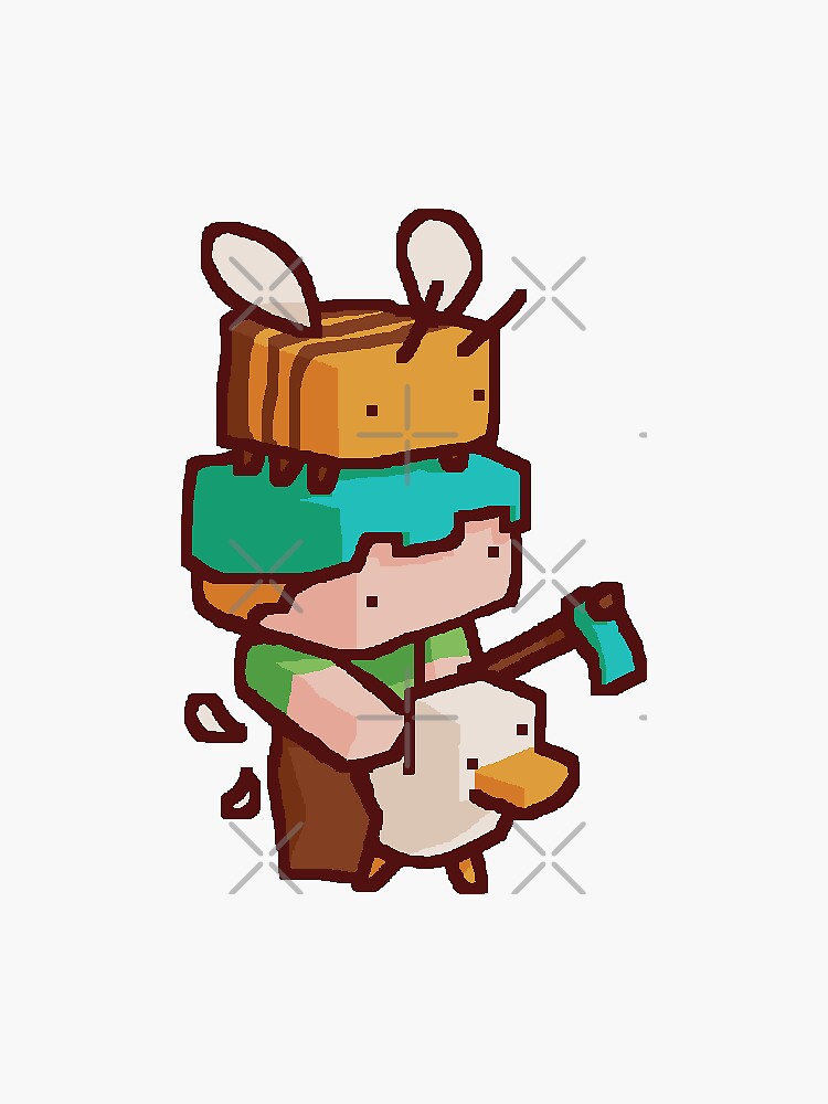 "Minecroft" Sticker for Sale by LeCapp | Redbubble