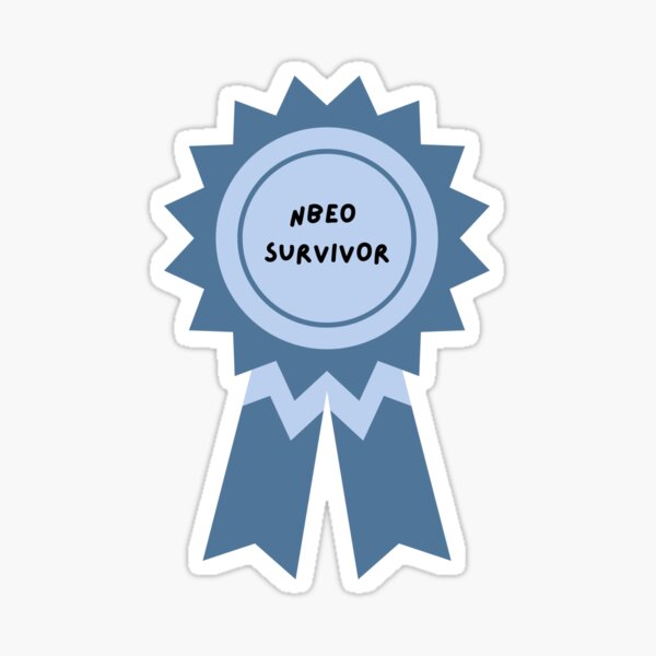 "NBEO Survivor optometry Award Funny" Sticker for Sale by Crafty ...