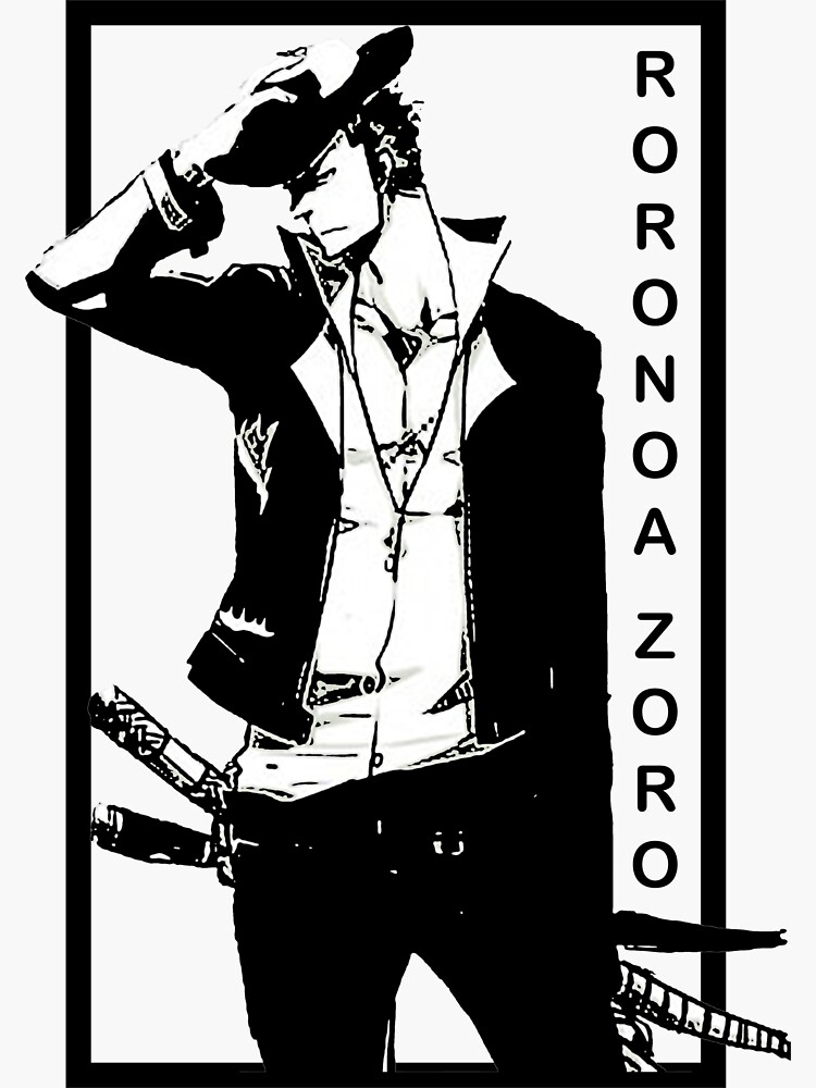 Roronoa Zoro Sticker For Sale By Perpsh Redbubble