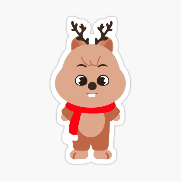 "SKZOO Christmas HAN QUOKKA" Sticker for Sale by Jessica Soriano ...