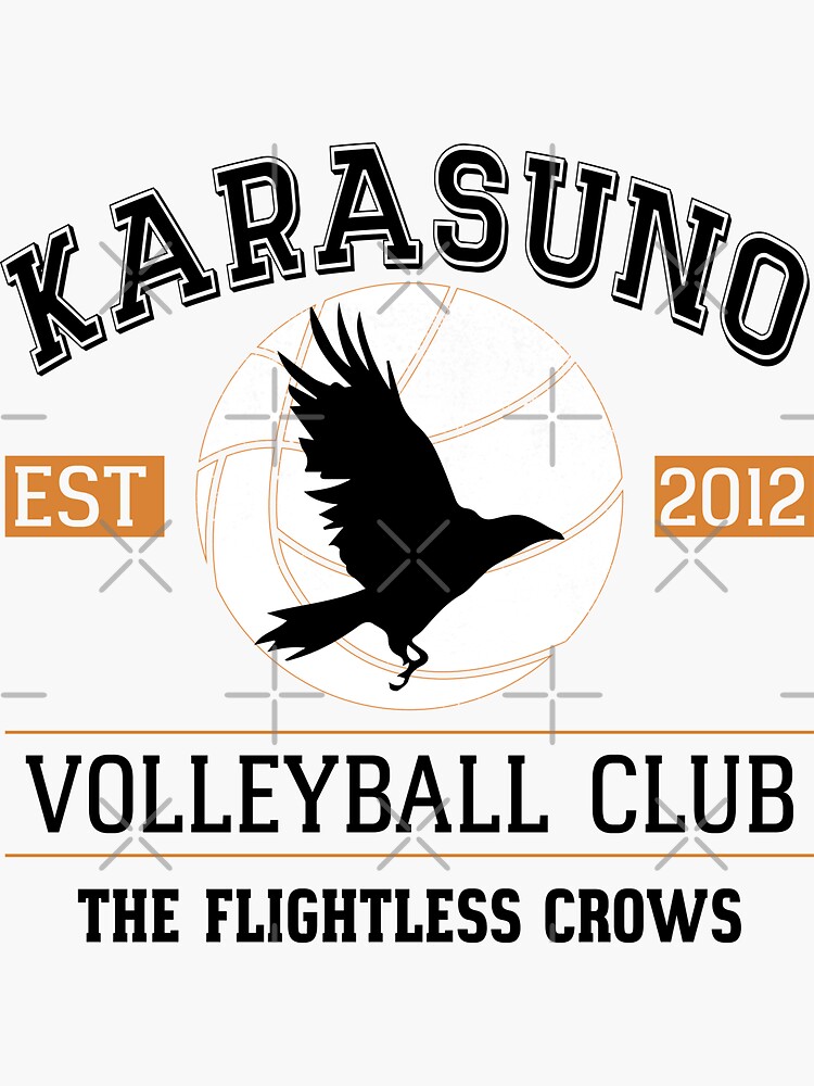 " Karasuno High School Volleyball Japanesse Anime Manga Gifts" Sticker ...