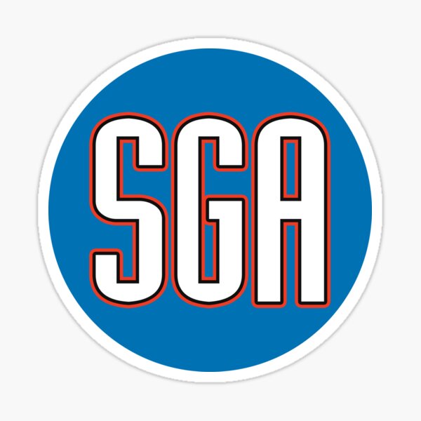 "SGA Shai Gilgeous Alexander" Sticker for Sale by RedPremium | Redbubble