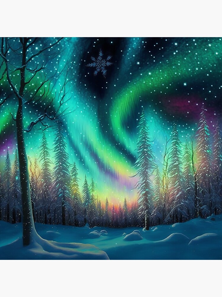 Whimsical Winter Scene Stickers for Sale | Redbubble