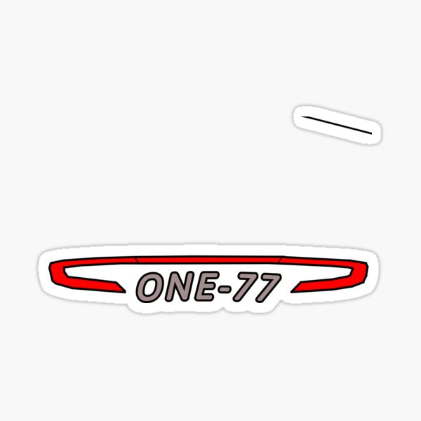"Sports Car ONE77 Rear Lights" Sticker for Sale by NatelGuess | Redbubble