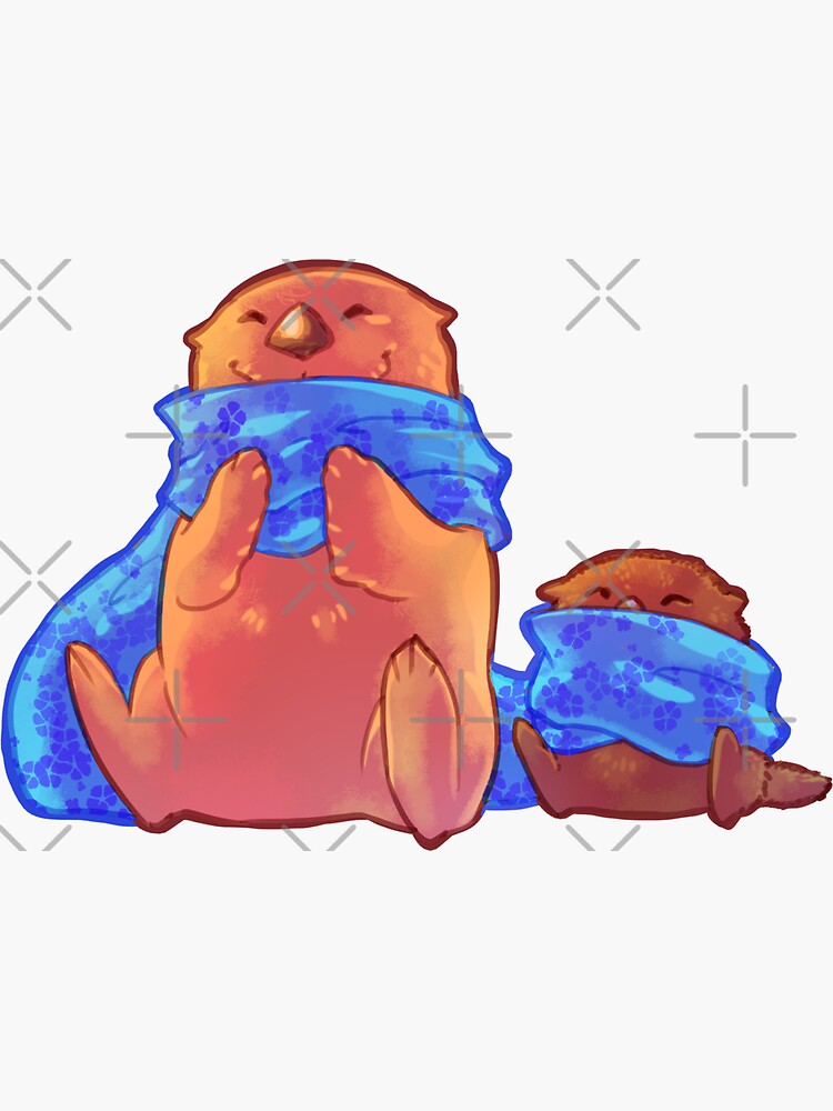"Keeping warm" Sticker for Sale by deesketchs | Redbubble
