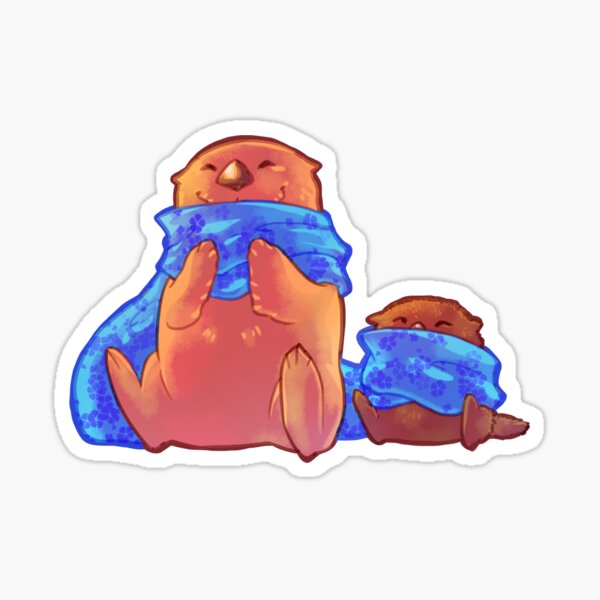 "Keeping warm" Sticker for Sale by deesketchs | Redbubble