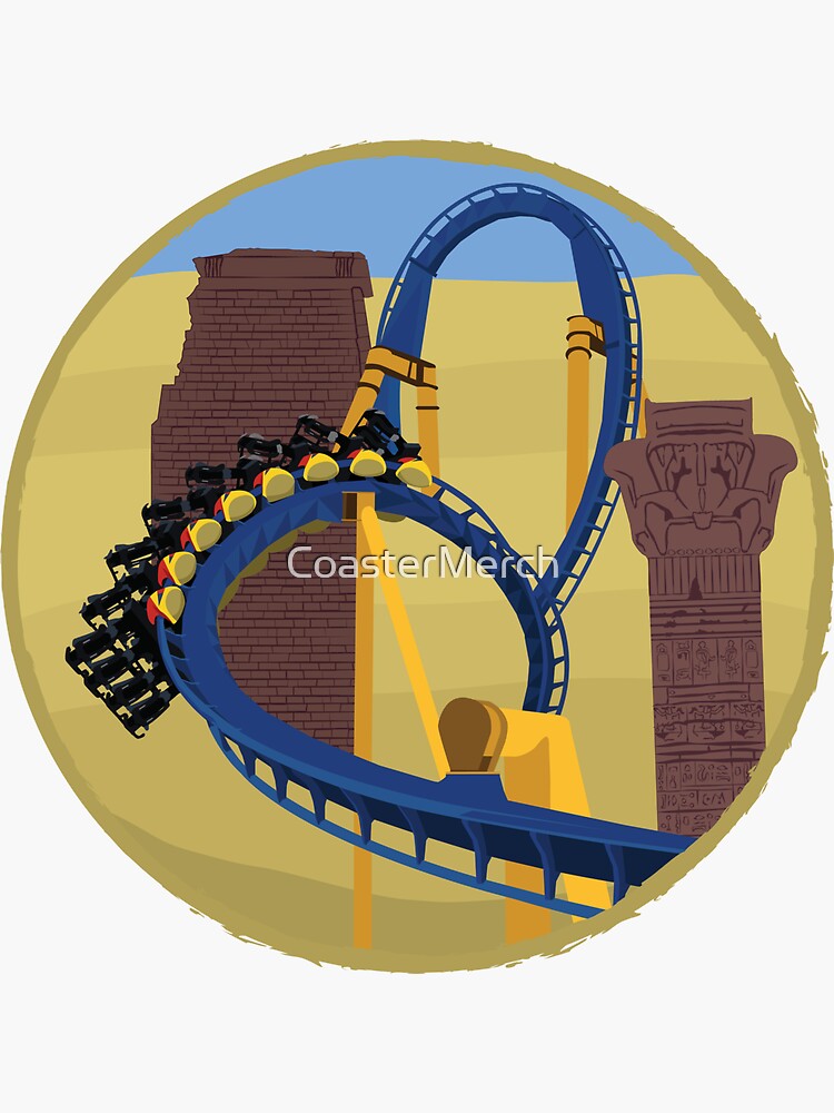 "Montu Coaster Circle "Sandstorm" Design" Sticker for Sale by ...
