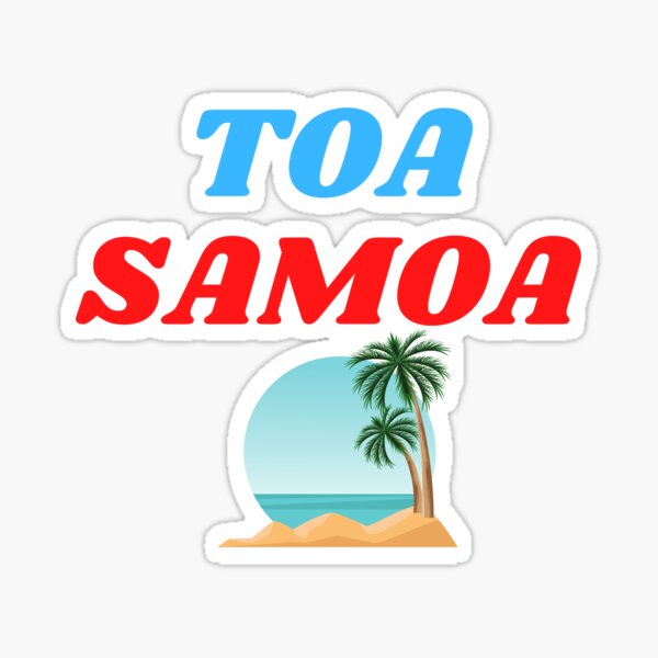 "Toa Samoa - Samoan Warrior Pride 685" Sticker for Sale by pug711 ...
