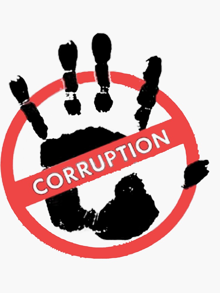 " world anti corruption" Sticker for Sale by danalupar | Redbubble