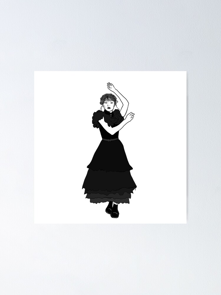 "Wednesday Addams dance " Poster for Sale by Robin-m-willems | Redbubble