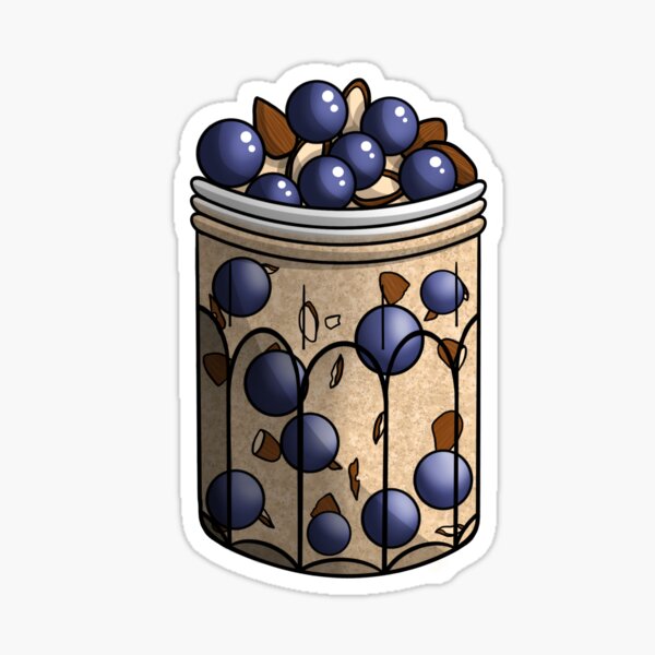 "Overnight Oats" Sticker for Sale by honeybeepaper | Redbubble
