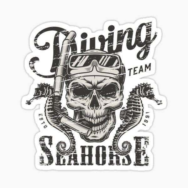 "Divers gifts. Diving team." Sticker for Sale by hypnotzd | Redbubble