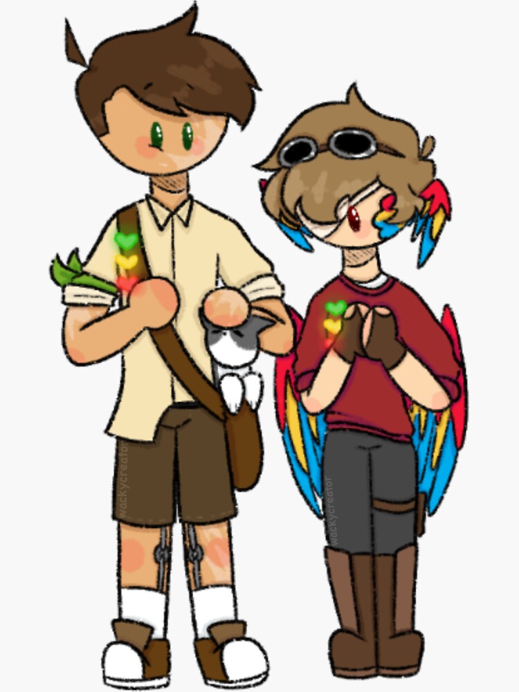 "Double Life Desert Duo" Sticker for Sale by wackycreator | Redbubble