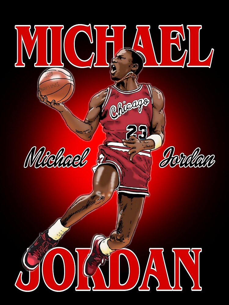 "Michael Jordan Fan Art" Poster for Sale by radrikred | Redbubble