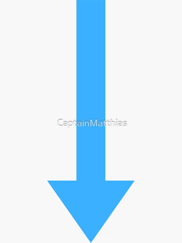 "Avatar Long Blue Arrow" Sticker for Sale by CaptainMatthias | Redbubble
