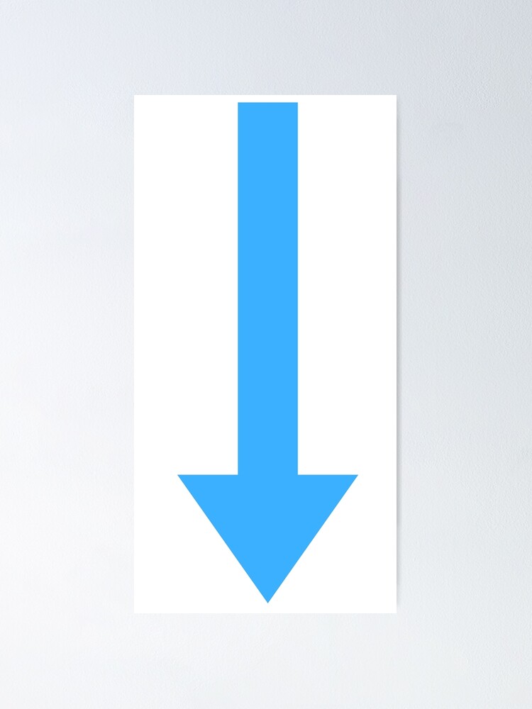 "Avatar Long Blue Arrow" Poster by CaptainMatthias | Redbubble