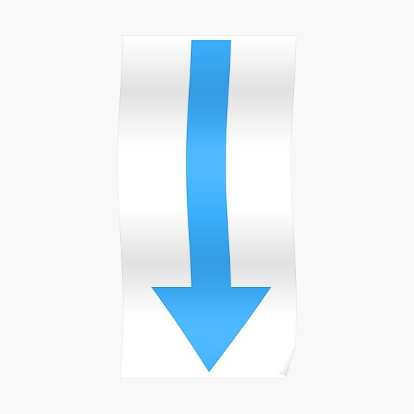 "Avatar Long Blue Arrow" Poster by CaptainMatthias | Redbubble