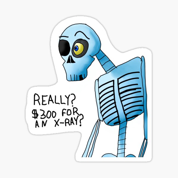 "X-Ray" Sticker for Sale by GuterNachtkrapp | Redbubble