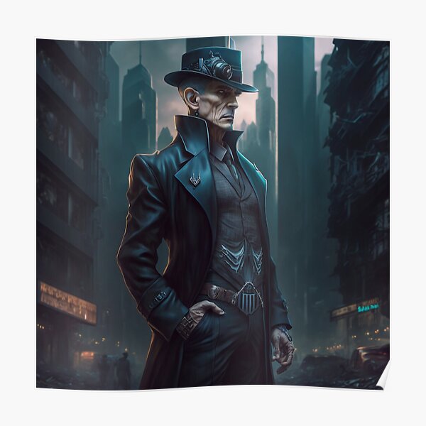 "Shadowrun Detective" Poster for Sale by AICreateWorlds | Redbubble