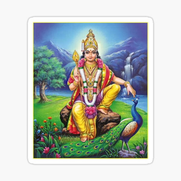 "Lord Murugan " Sticker for Sale by snooplove | Redbubble