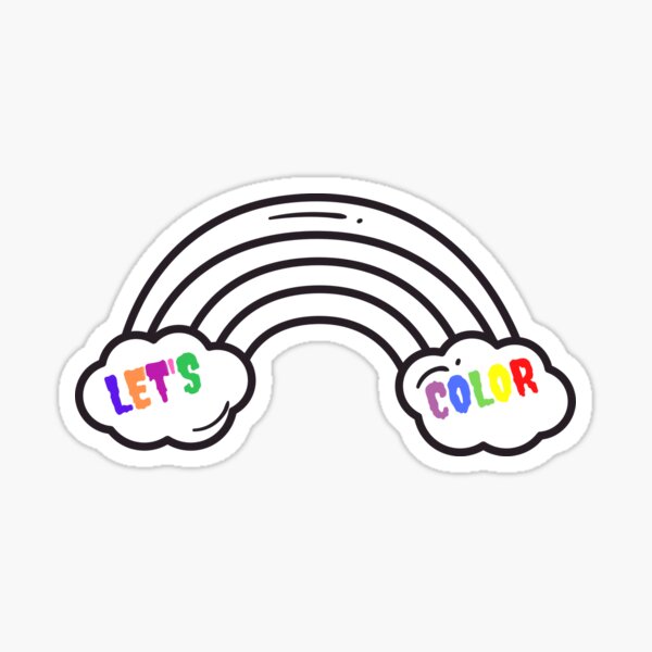 "colorless rainbow" Sticker for Sale by TrippyAdventure | Redbubble