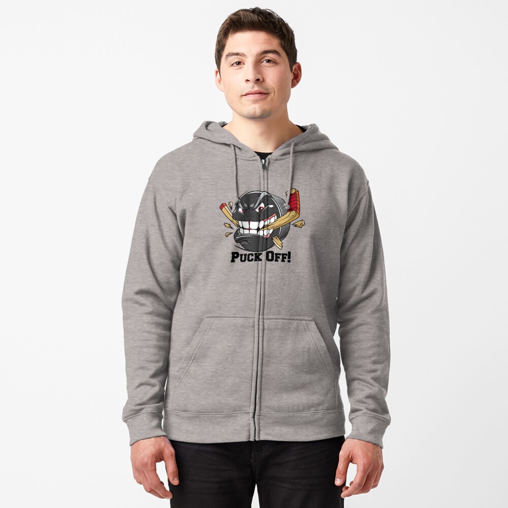 "Hockey Puck Mascot Character Attitude Puck Off Cartoon" Sticker for ...