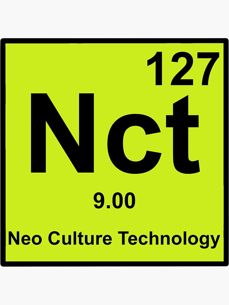 "NCT Chemical Element" Sticker for Sale by gemimai | Redbubble