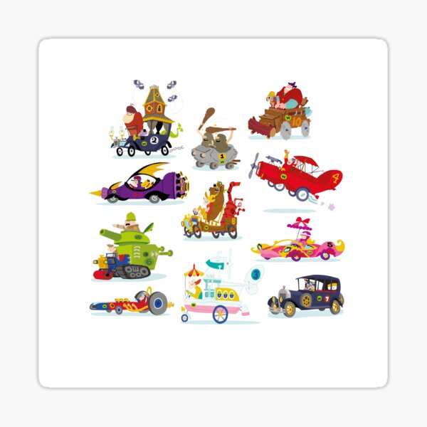 Wacky Races Stickers | Redbubble
