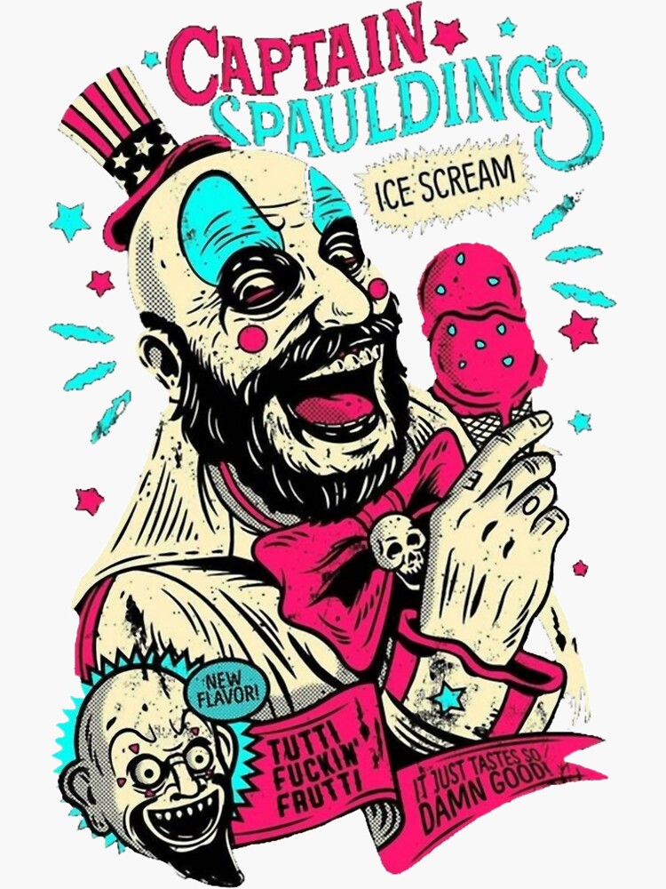 "Captain Spaulding House of 1000 Corpses " Sticker for Sale by ...