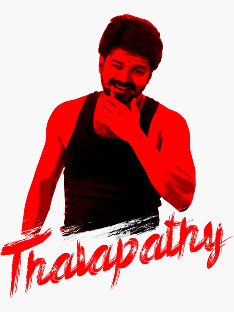 "Thalapathy Vijay " Sticker for Sale by lionartar | Redbubble