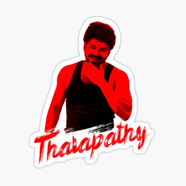 "Thalapathy Vijay " Sticker for Sale by lionartar | Redbubble
