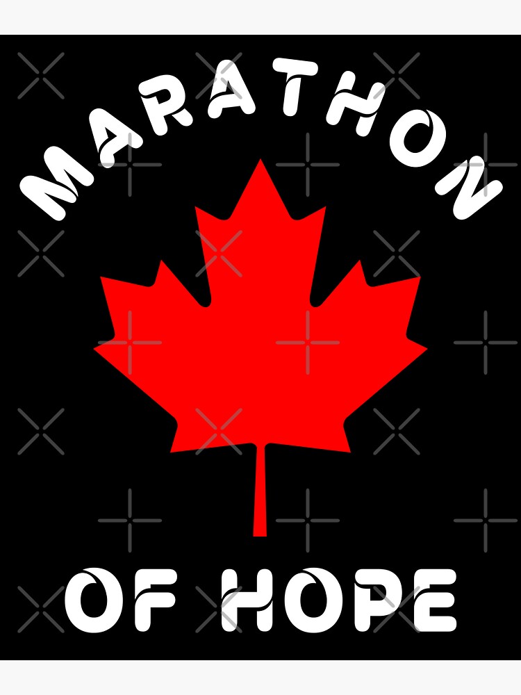 "TERRY FOX MARATHON OF HOPE" Sticker for Sale by Hussain90 | Redbubble