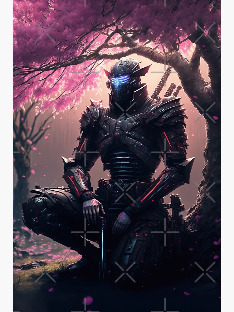 "Alien Robotic Samurai" Poster for Sale by aiimagined | Redbubble