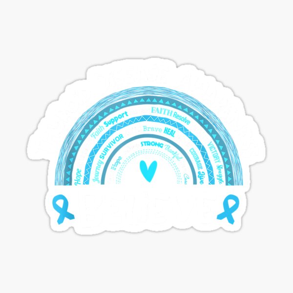 "Blue Rainbow Believe Thyroid Disease Awareness Month Thyroid Disease ...