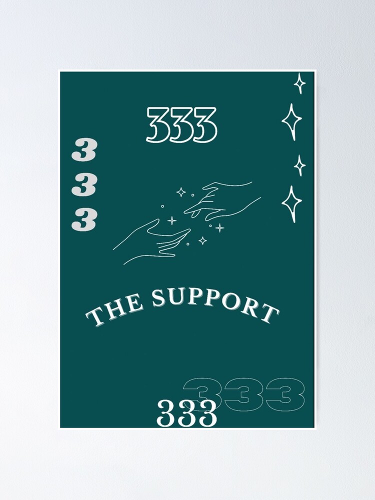 "angel number 333 poster" Poster for Sale by indieprintss | Redbubble