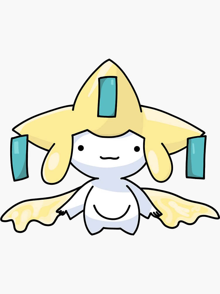 "janky jirachi" Sticker for Sale by stickystickerz9 | Redbubble