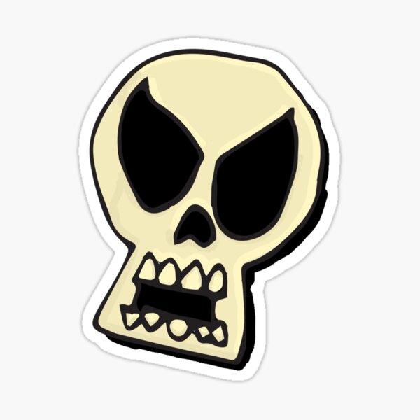 "Skull Man" Sticker for Sale by NickacanDesigns | Redbubble