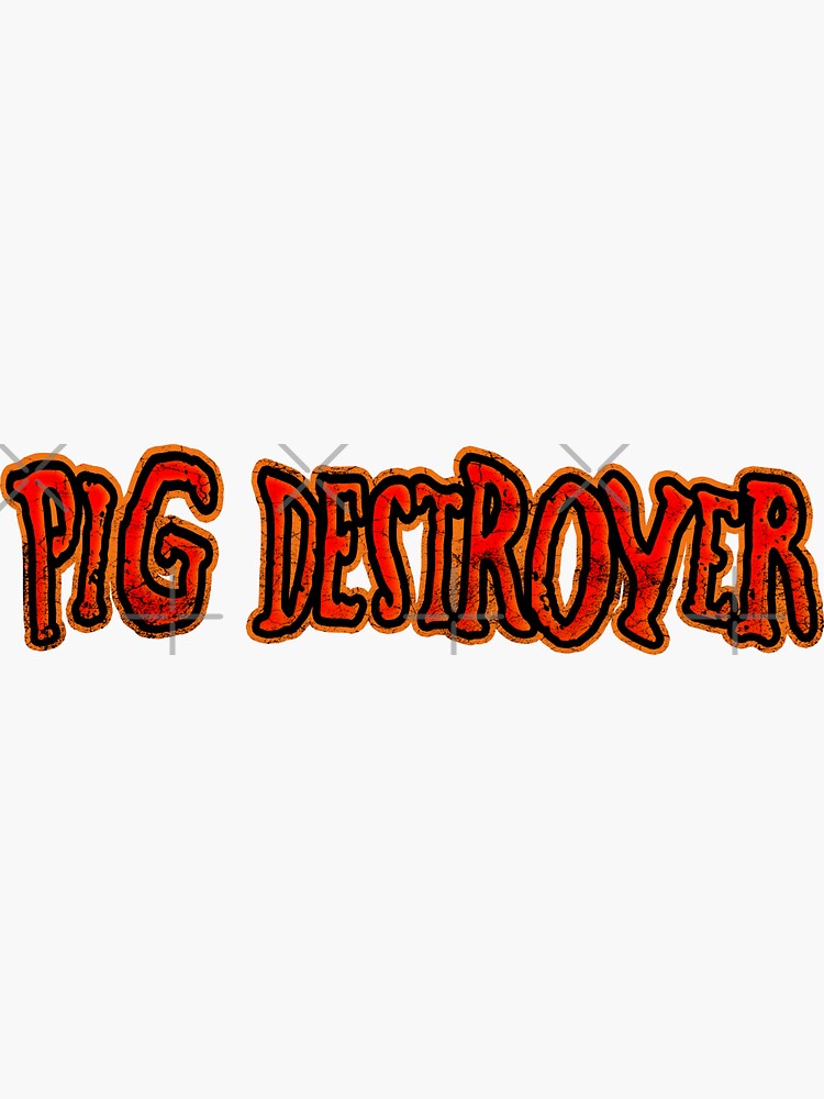 "Pig Destroyer Logo" Sticker for Sale by Let-It-Rip | Redbubble