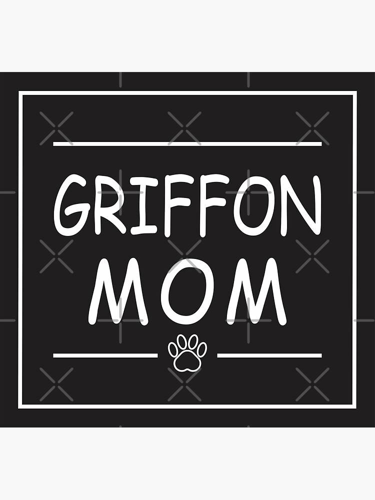 "Wirehaired Pointing Griffon Griff Mom" Sticker for Sale by Dog-Artwork ...
