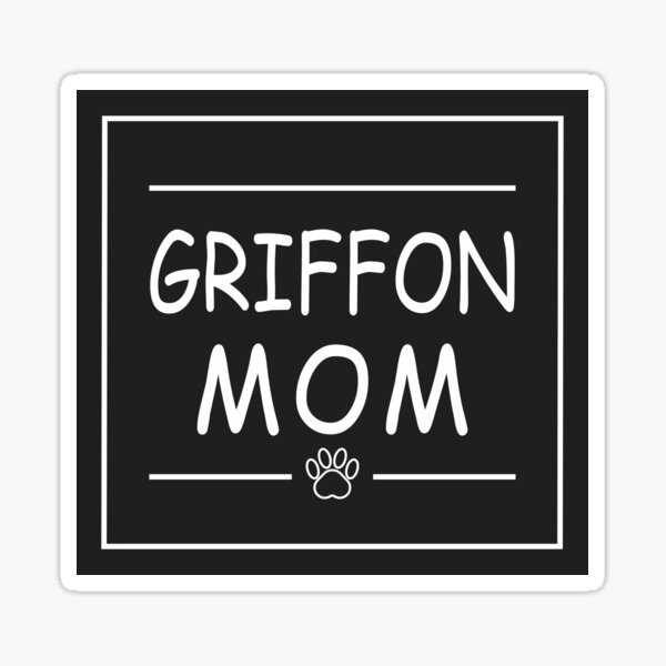 "Wirehaired Pointing Griffon Griff Mom" Sticker for Sale by Dog-Artwork ...