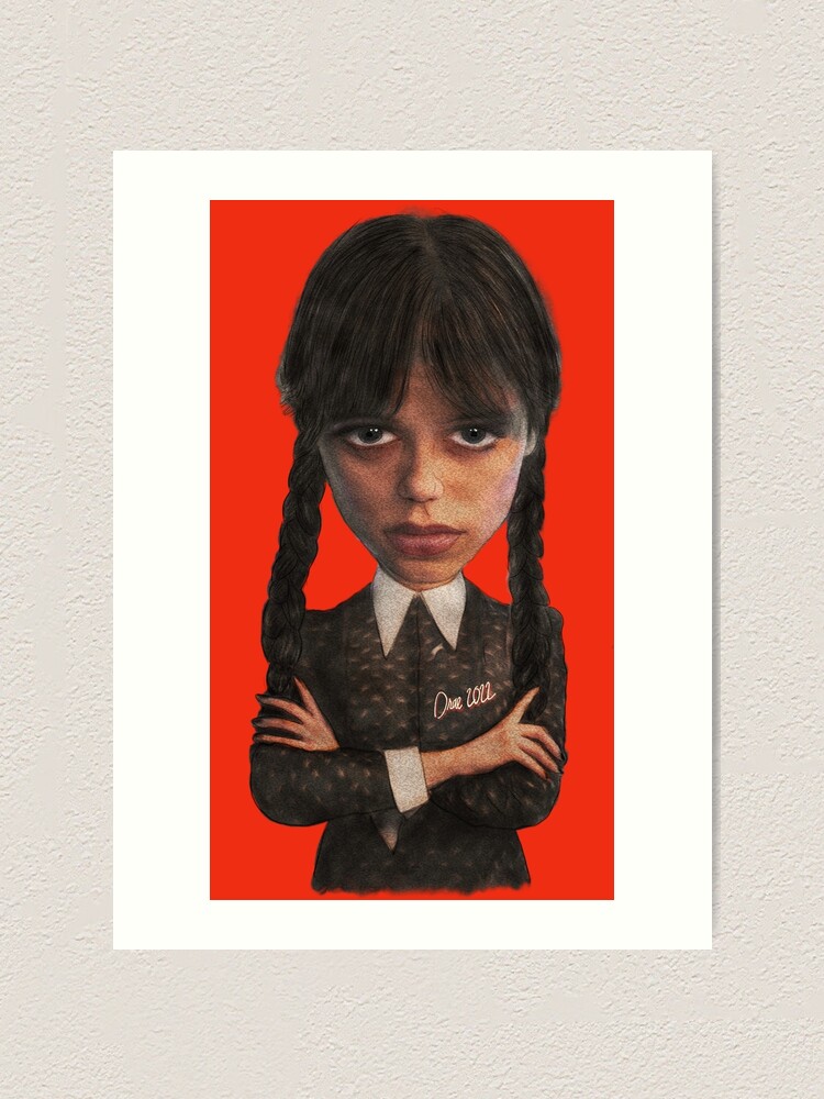 "Wednesday Addams AKA Merlina" Art Print for Sale by HenryDrae | Redbubble