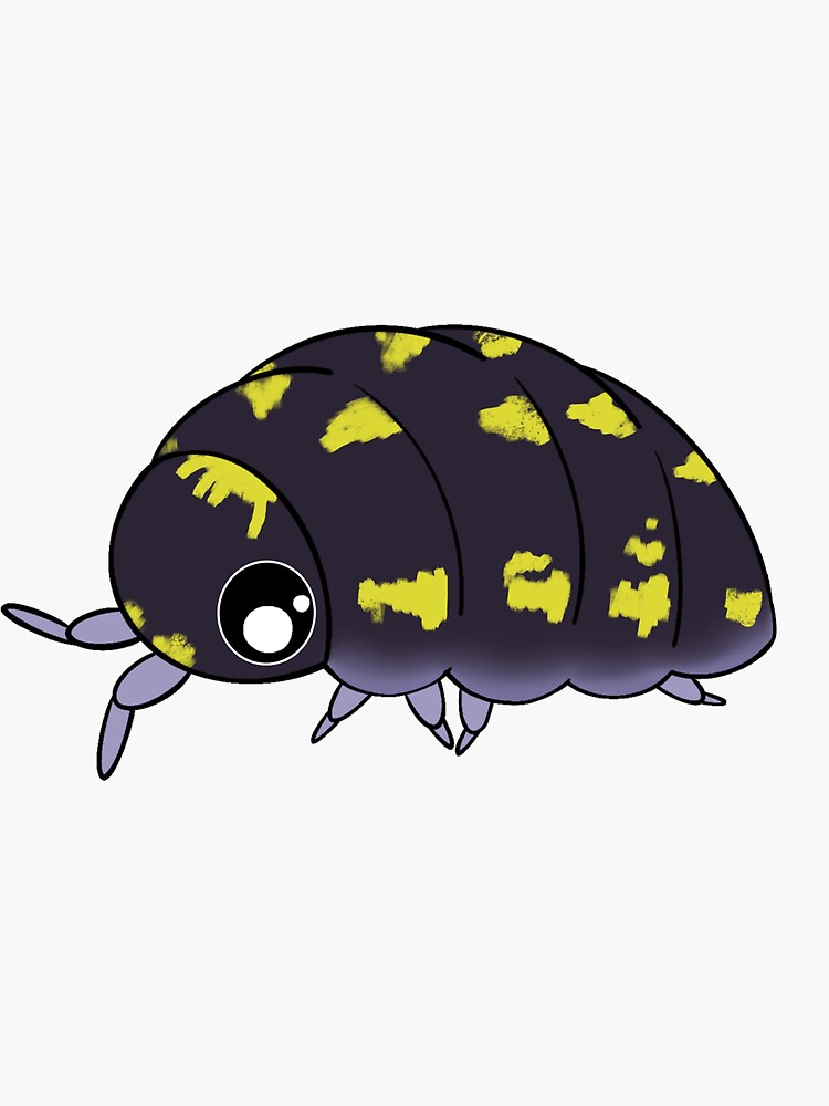 "Isopod armadillidium gestroi CHIBI" Sticker for Sale by NebsCritters ...
